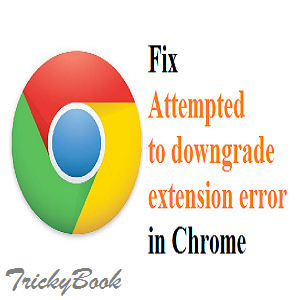 Fix attempted to downgrade extension idm error - TrickyBook